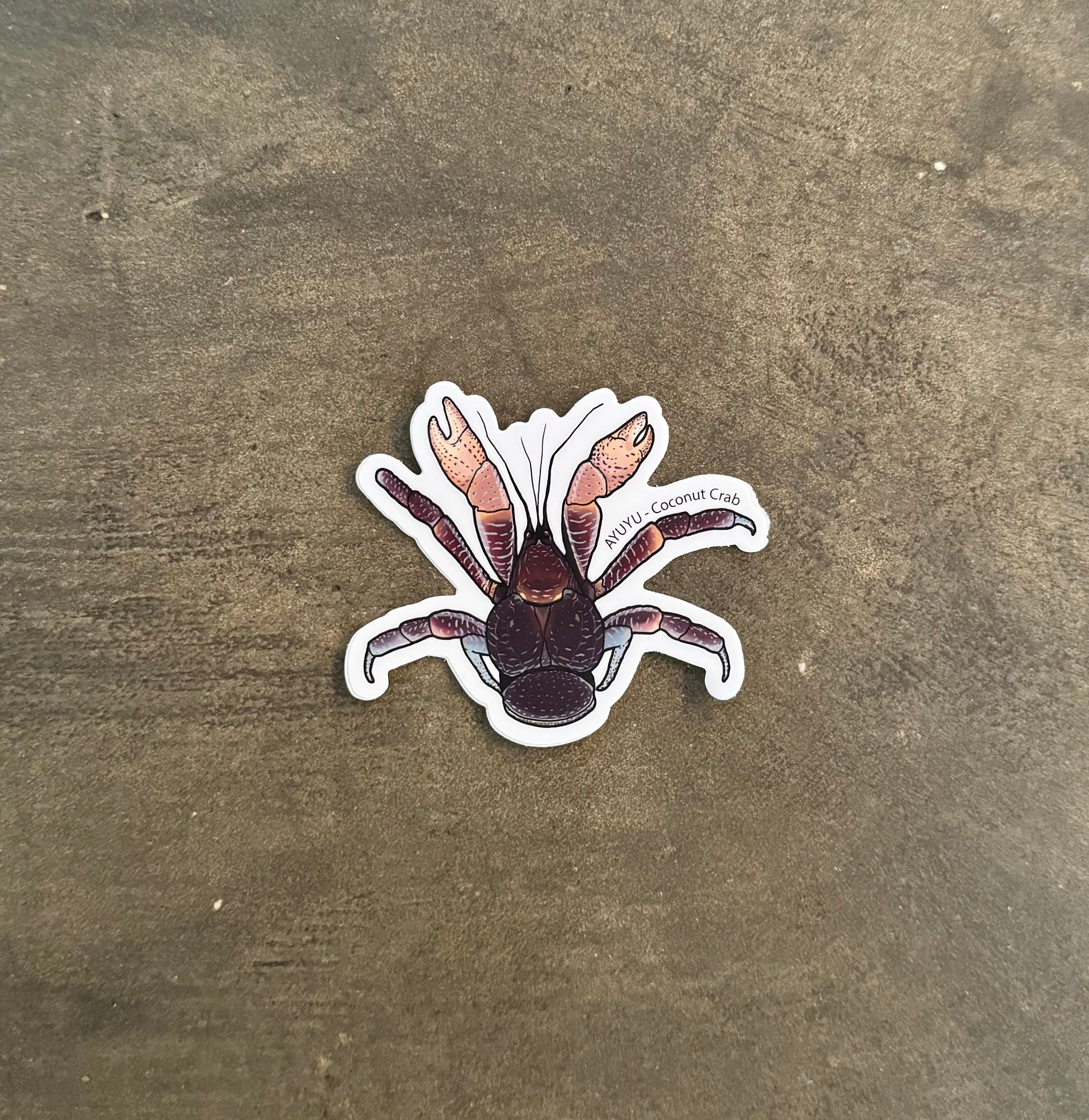 AYUYU Sticker - Coconut Crab – Marianas Creations Saipan